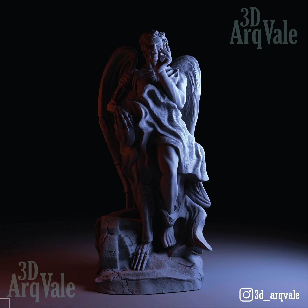 Angels and Demons - FreeSTL free 3D model 3D printable | CGTrader