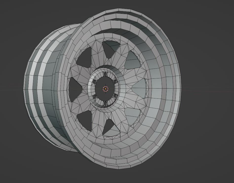 3D model Generic Offroad Steel Rim VR / AR / low-poly | CGTrader