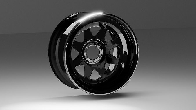 3D model Generic Offroad Steel Rim VR / AR / low-poly | CGTrader