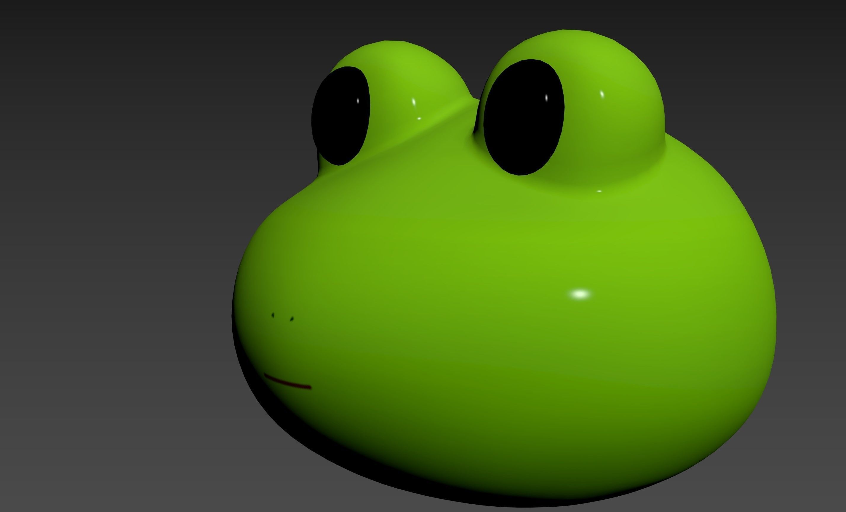 Prop186 Frog Head 3D model | CGTrader