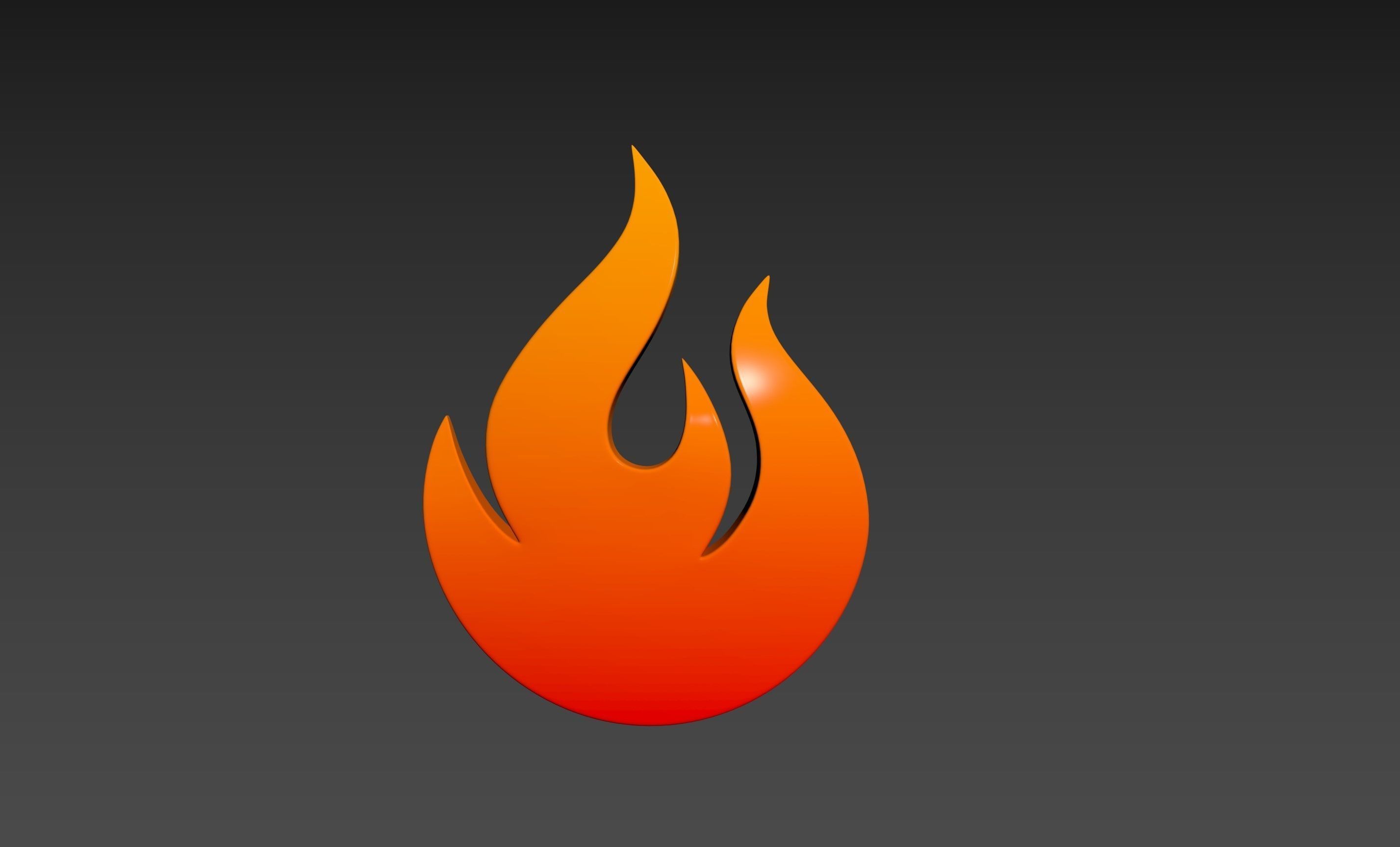 Symbol004 Flame 3D model | CGTrader