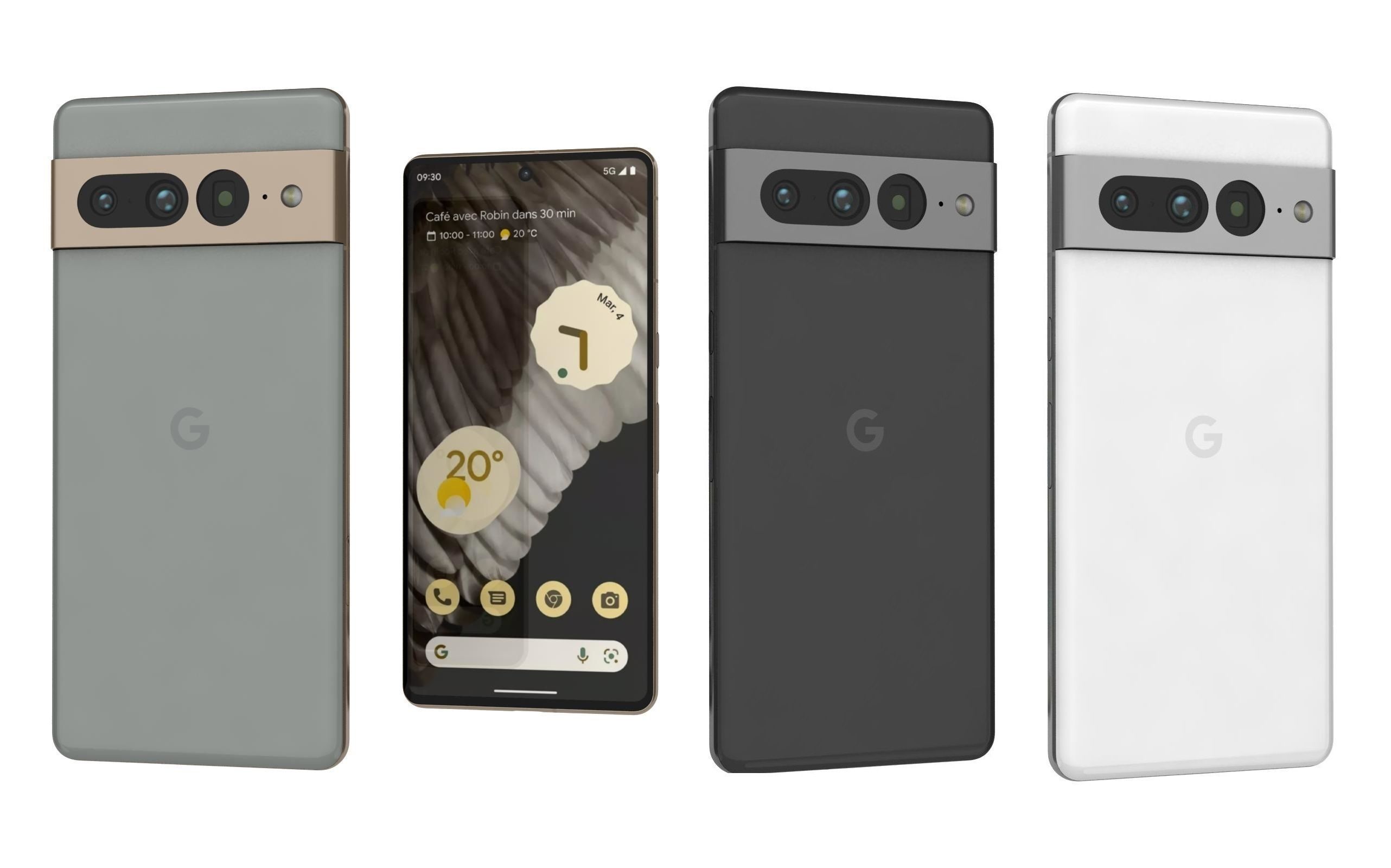 Google Pixel 7 And Pro 3D model | CGTrader