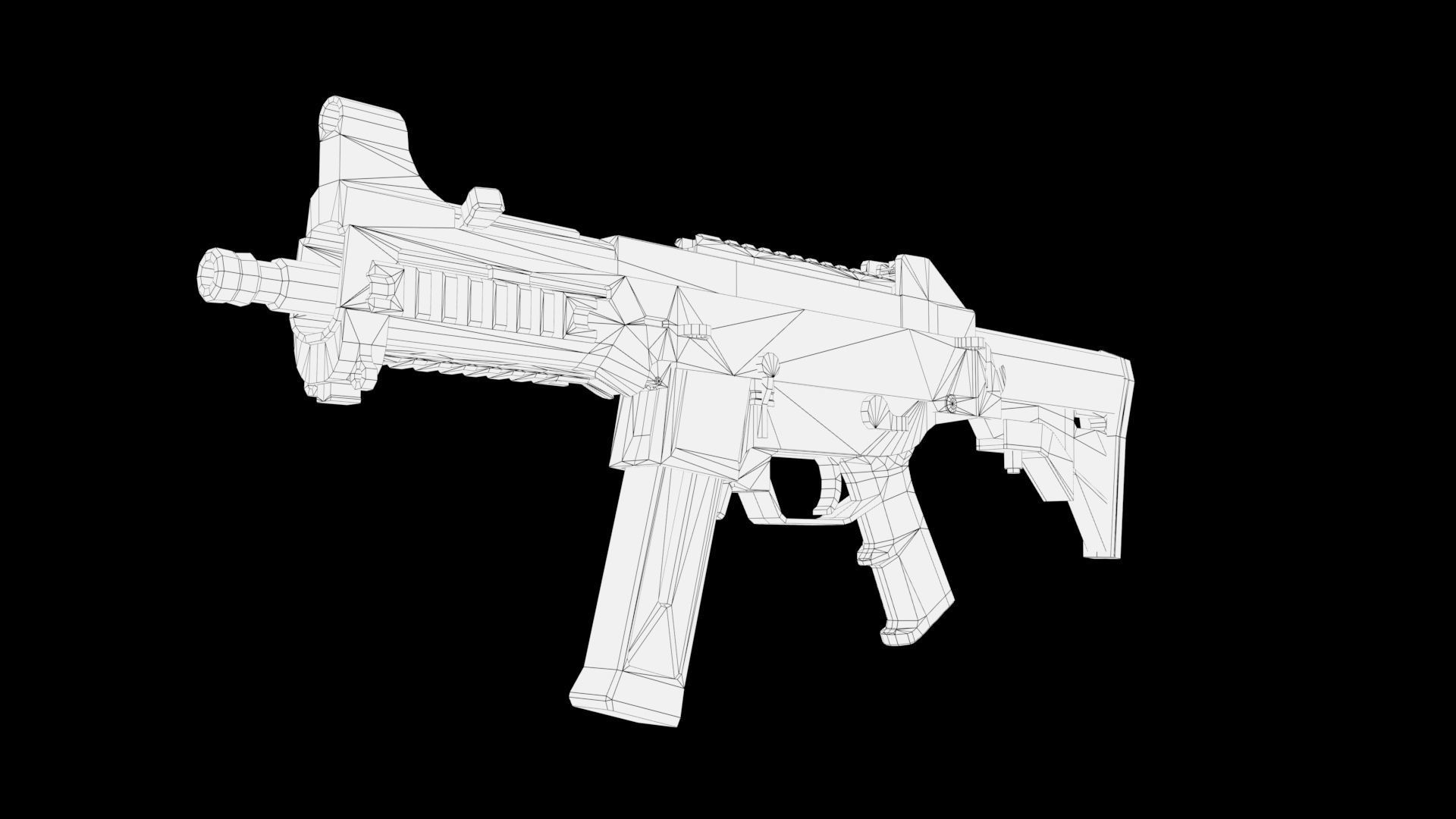 3D model Assault rifle VR / AR / low-poly | CGTrader