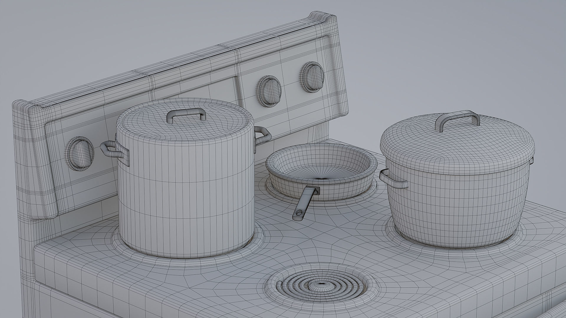 Stylized Kitchen Kit 3D model | CGTrader