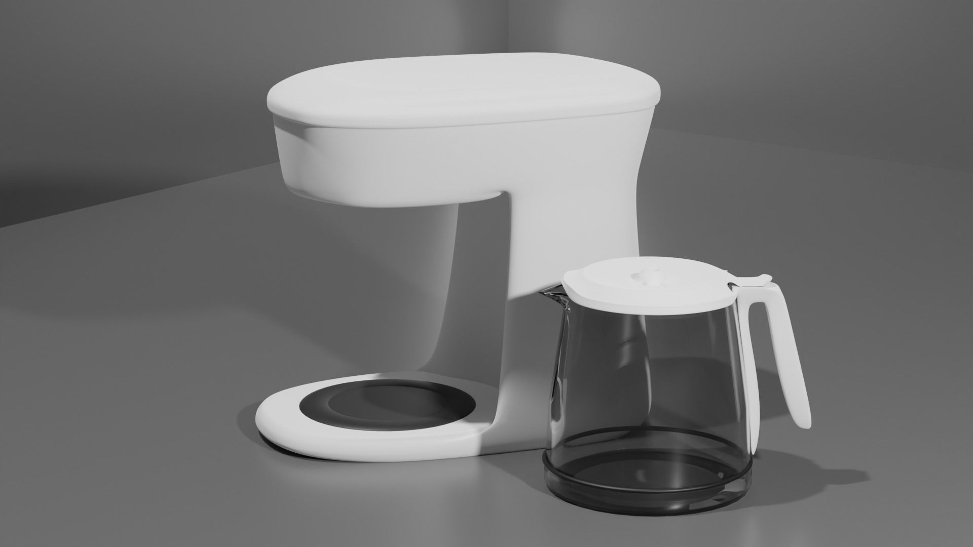 White Coffee Machine 3D model | CGTrader