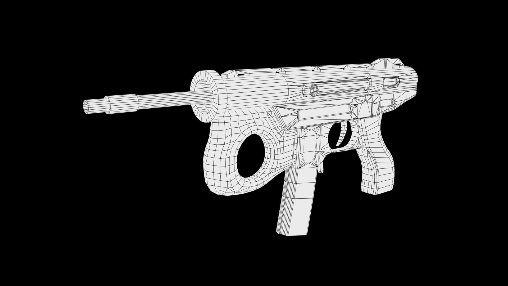 3D model smg gun VR / AR / low-poly | CGTrader