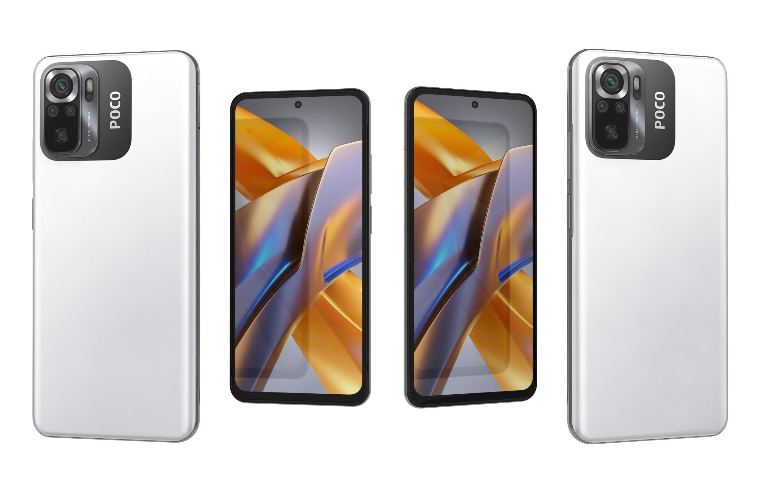 3D model Xiaomi Poco M5s All Colors VR / AR / low-poly | CGTrader