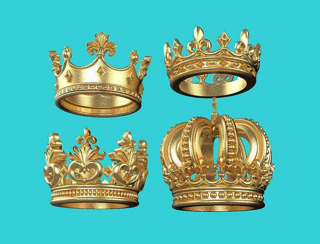 crown 3D model 3D printable | CGTrader