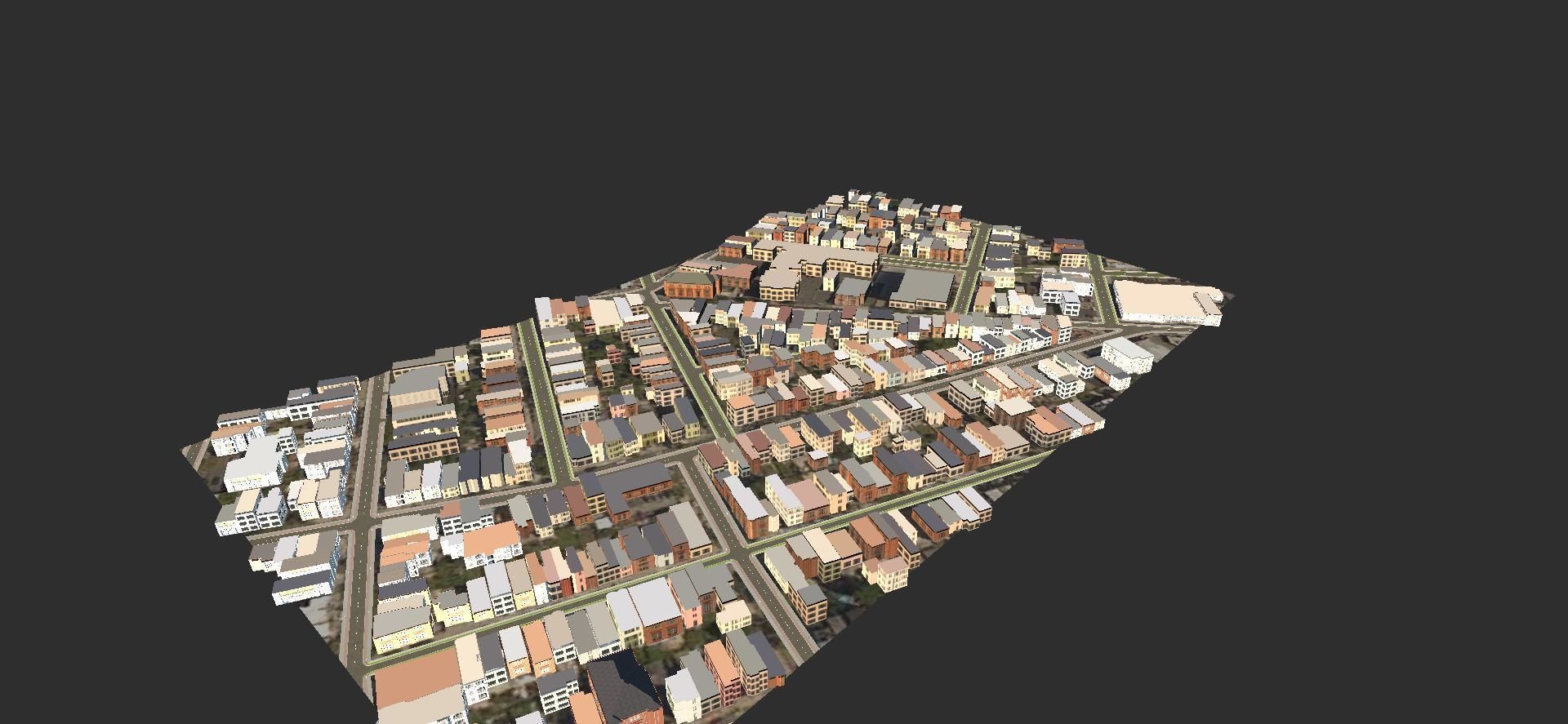 3D model 3D Lifesize Textured City Model vol 1 VR / AR / low-poly ...