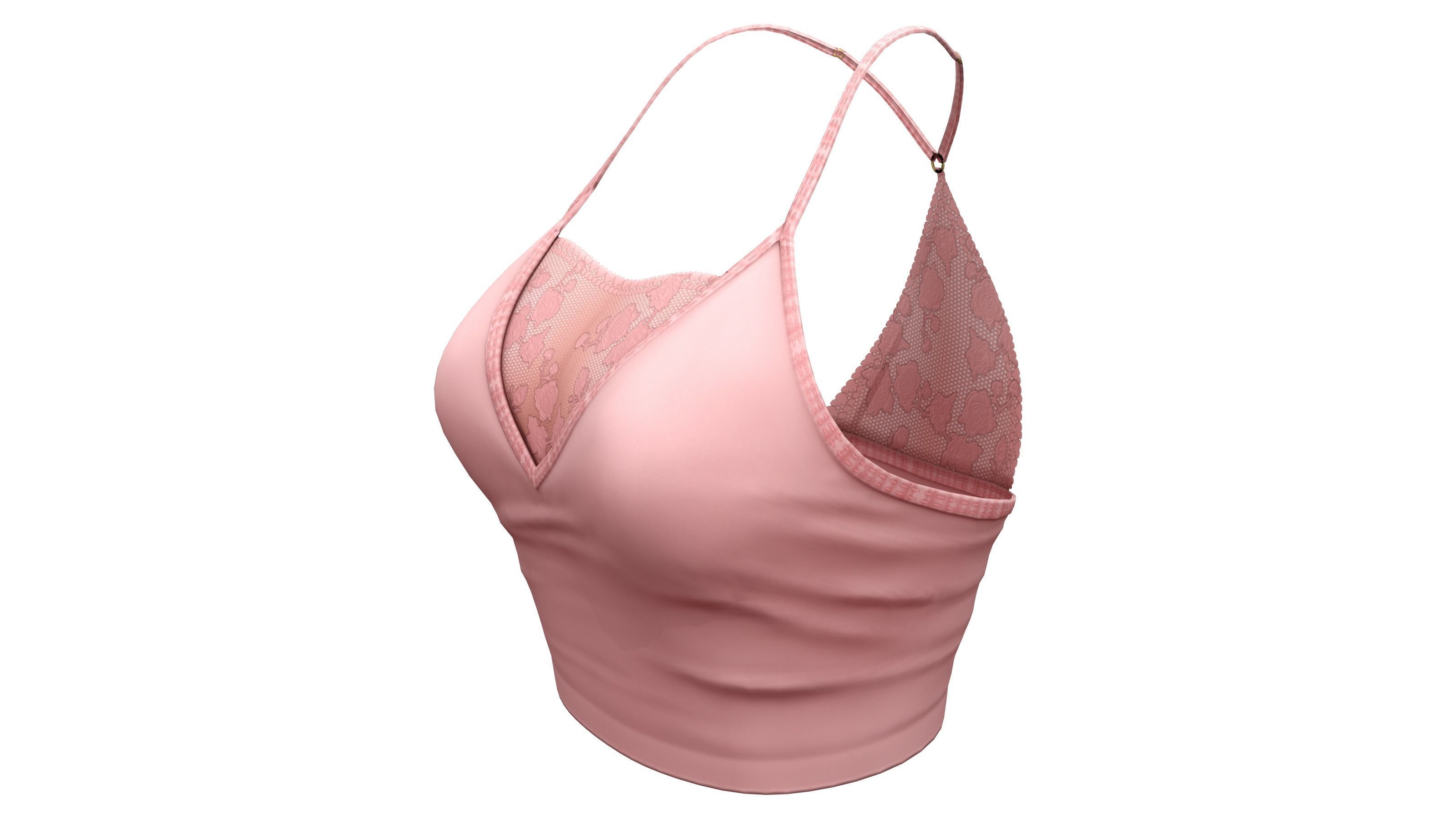 3D model Cross Back Lace Chest Body Top VR / AR / low-poly | CGTrader