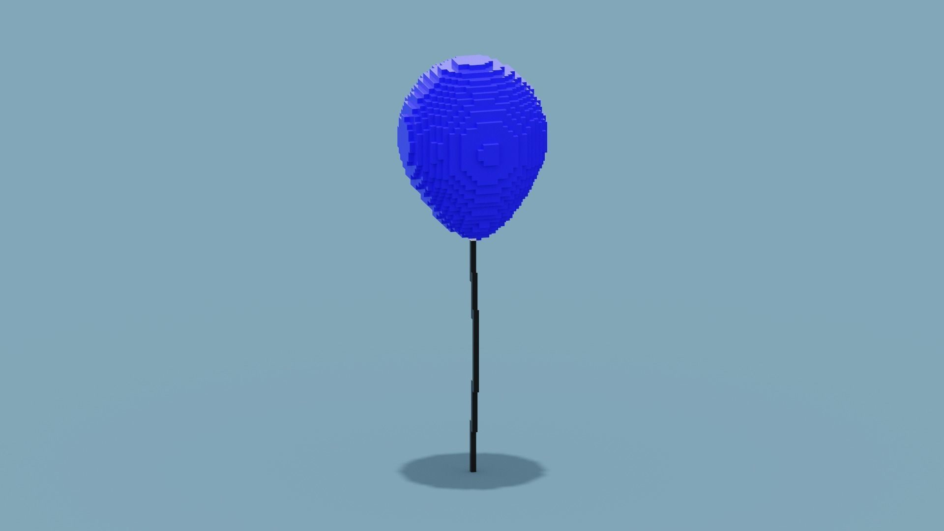 3D model Voxel Blue Balloon VR / AR / low-poly | CGTrader