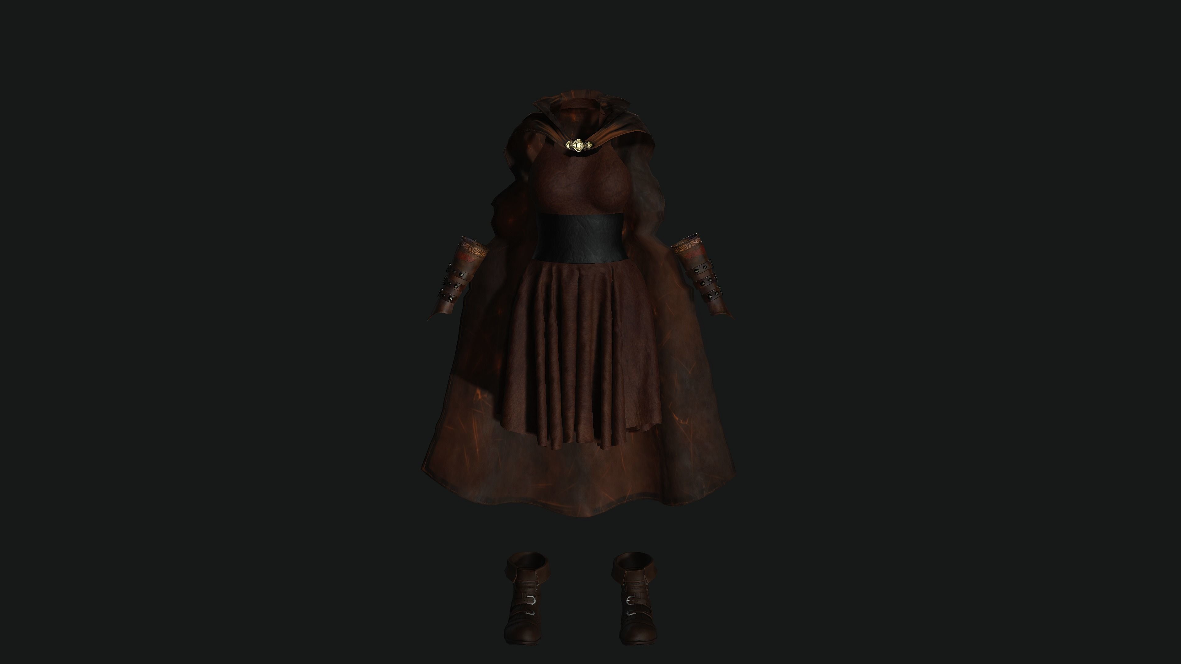3D model AAA 3D FANTASY FEMALE WARRIOR - KNIGHT CHARACTER VR / AR / low ...