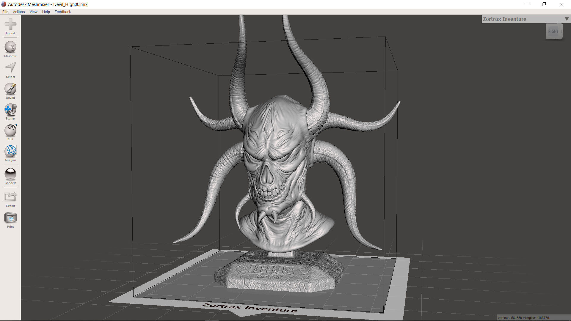 Devil Head 3D model 3D printable | CGTrader