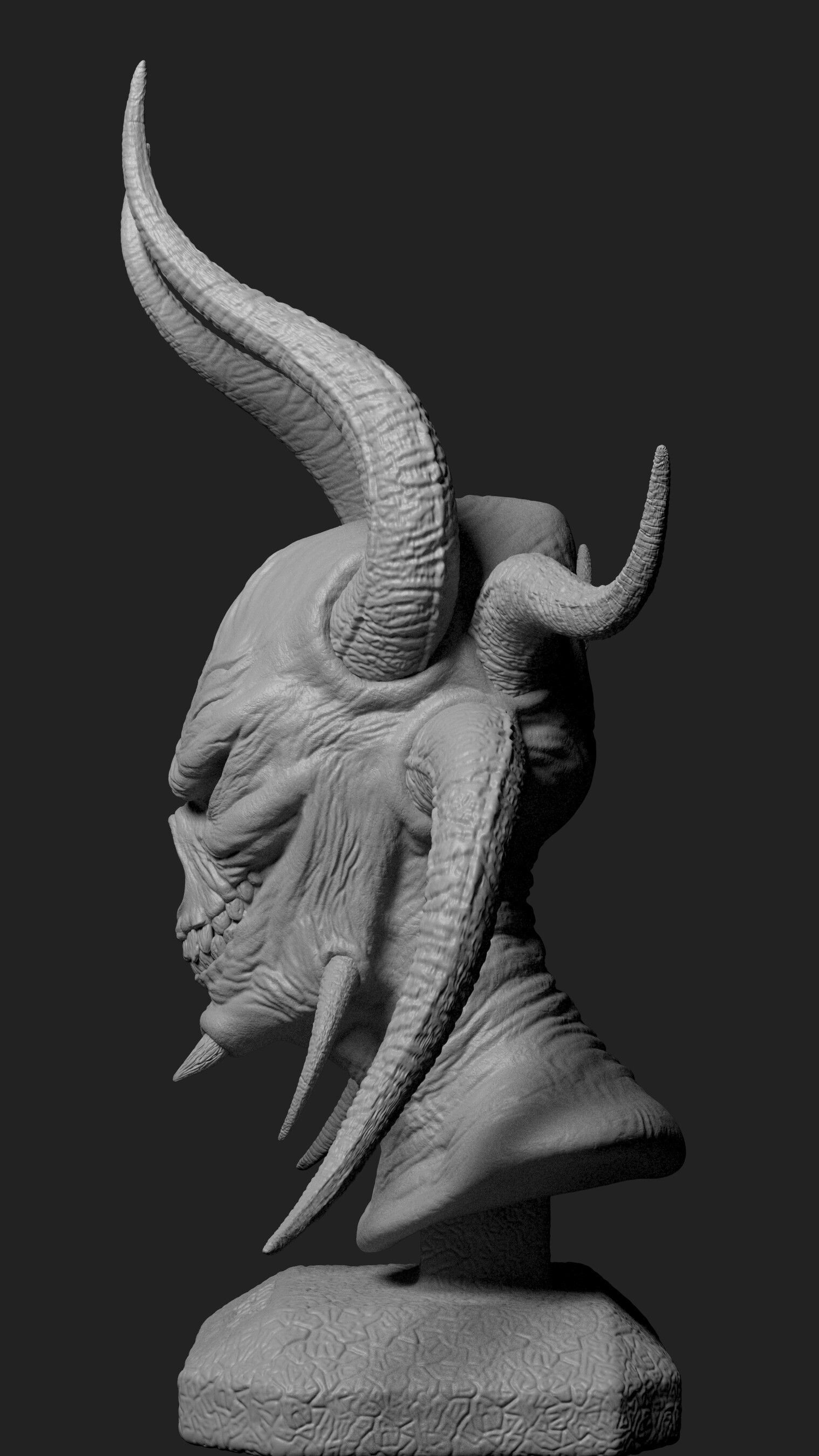 Devil Head 3D model 3D printable | CGTrader