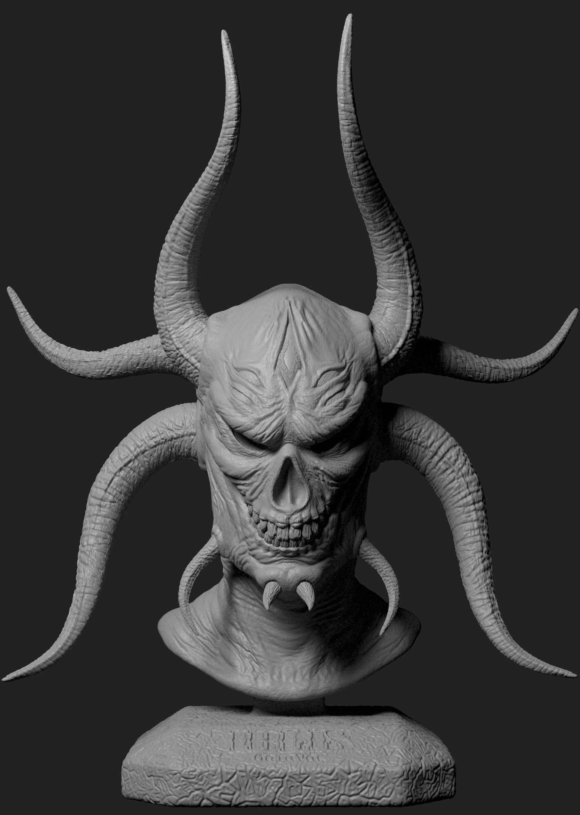 Devil Head 3D model 3D printable | CGTrader