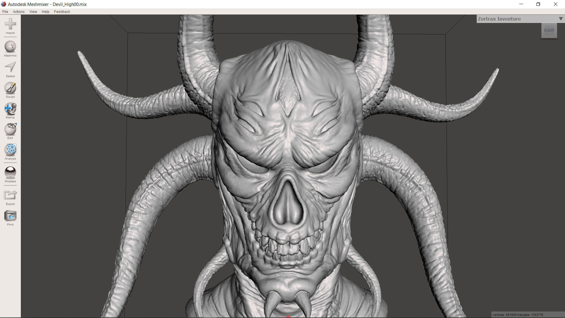 Devil Head 3D model 3D printable | CGTrader