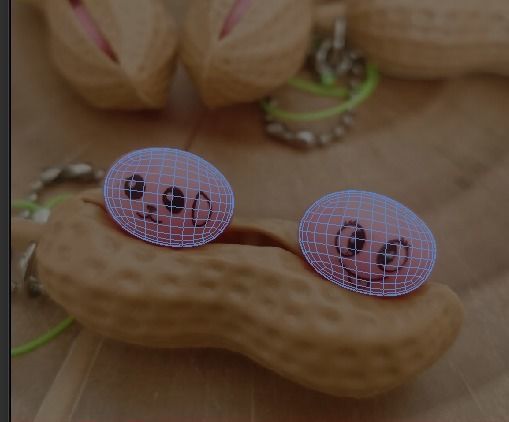 Green Bean and Peanut Fidget Toys Set 3D model | CGTrader