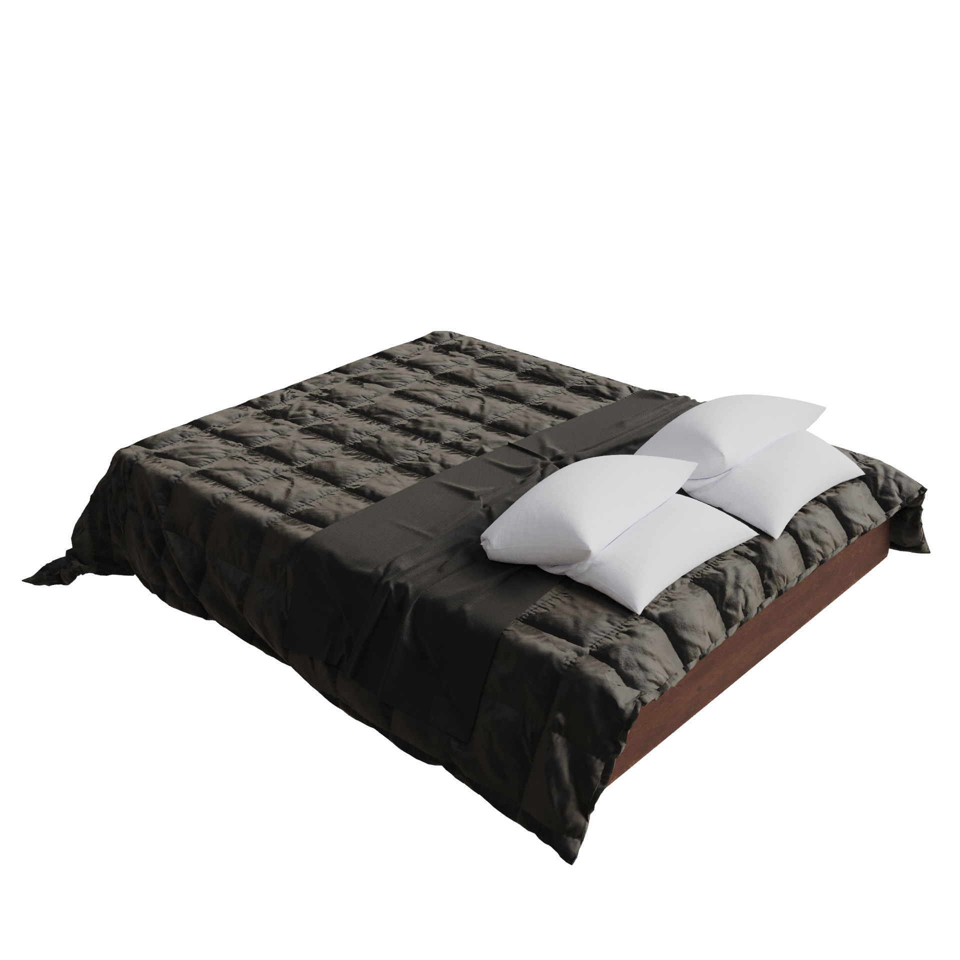 Bed complete 3D model | CGTrader