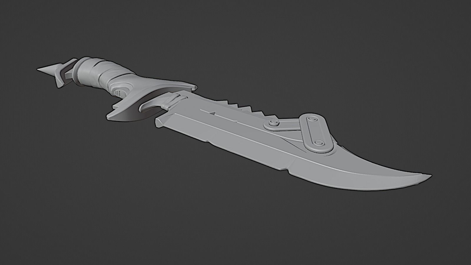 Overwatch - Junker Queen Knife 3D model 3D printable | CGTrader