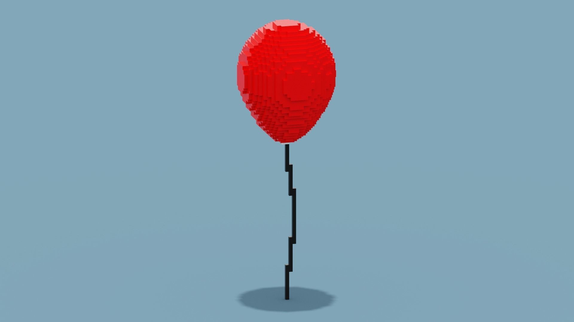 3D model Voxel Red Balloon VR / AR / low-poly | CGTrader