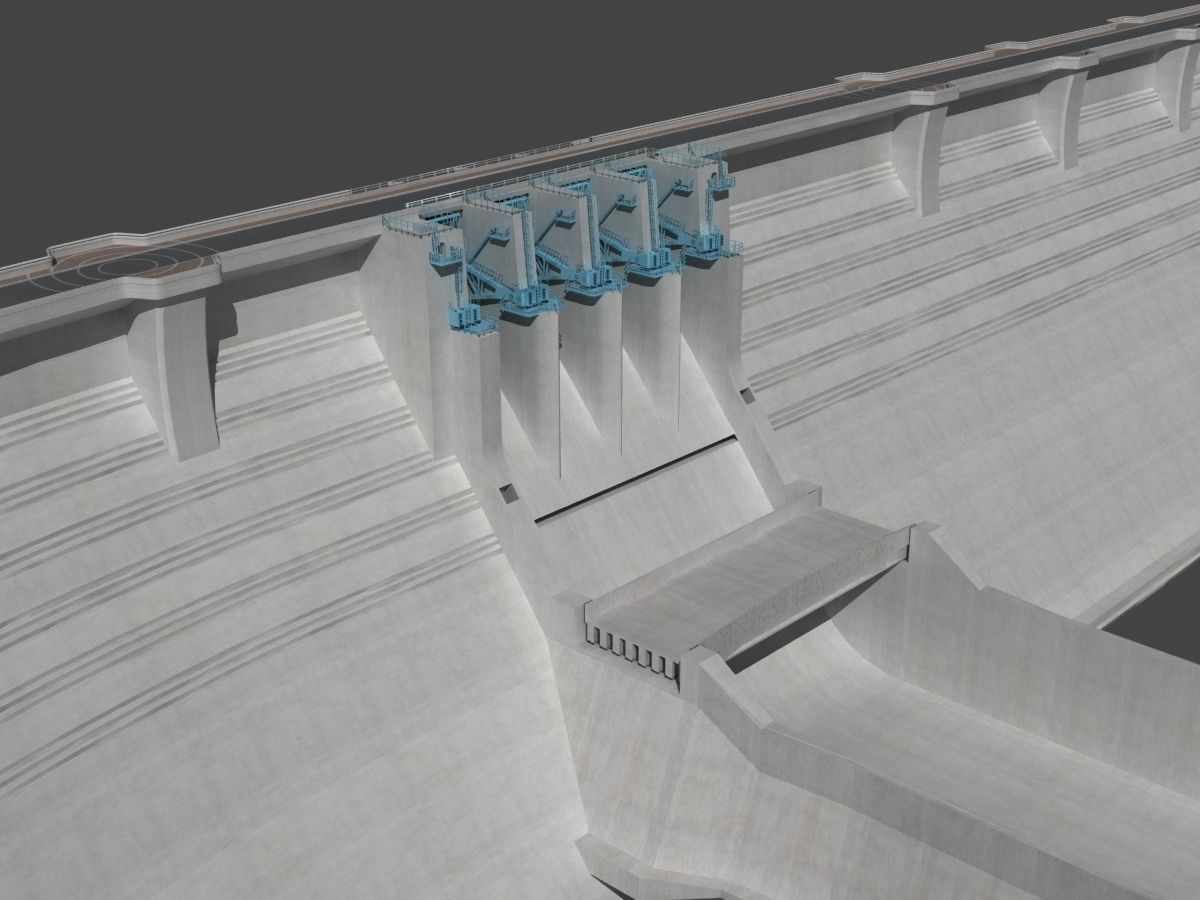 3D Dam Sluice gate 3D model | CGTrader