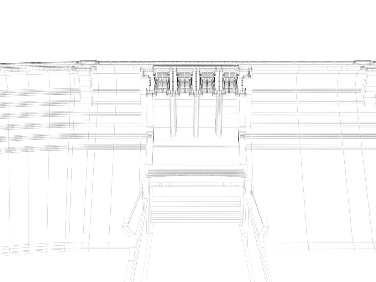 3D Dam Sluice gate 3D model | CGTrader