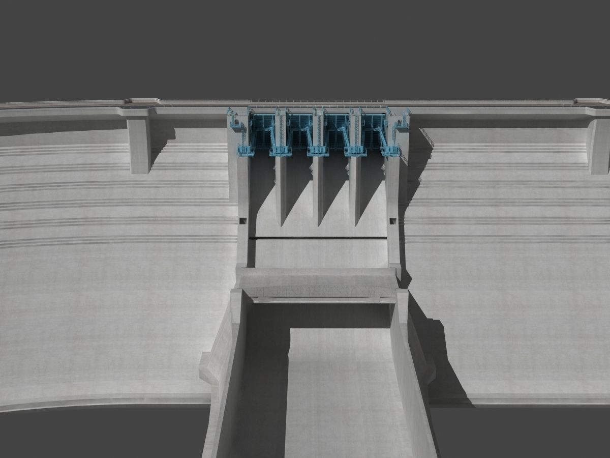 3D Dam Sluice gate 3D model | CGTrader