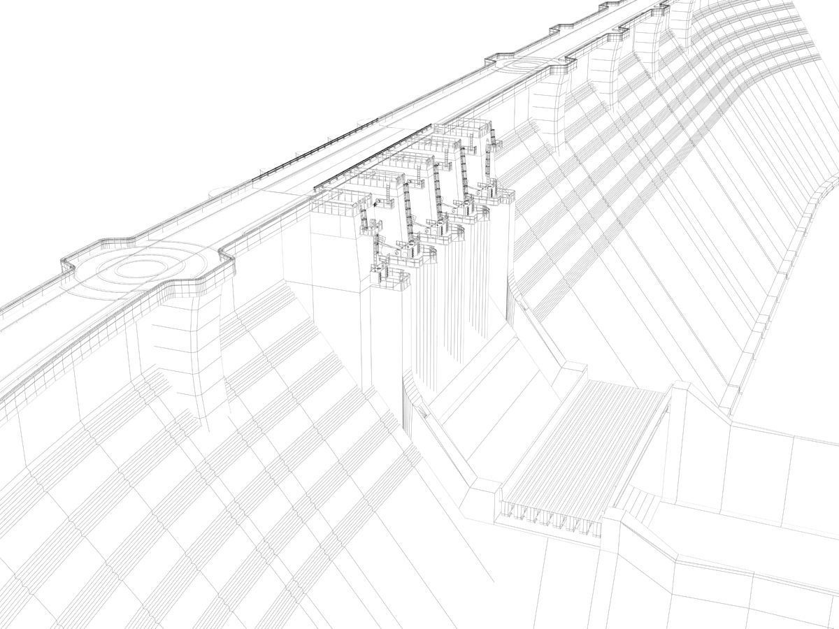 3D Dam Sluice gate 3D model | CGTrader