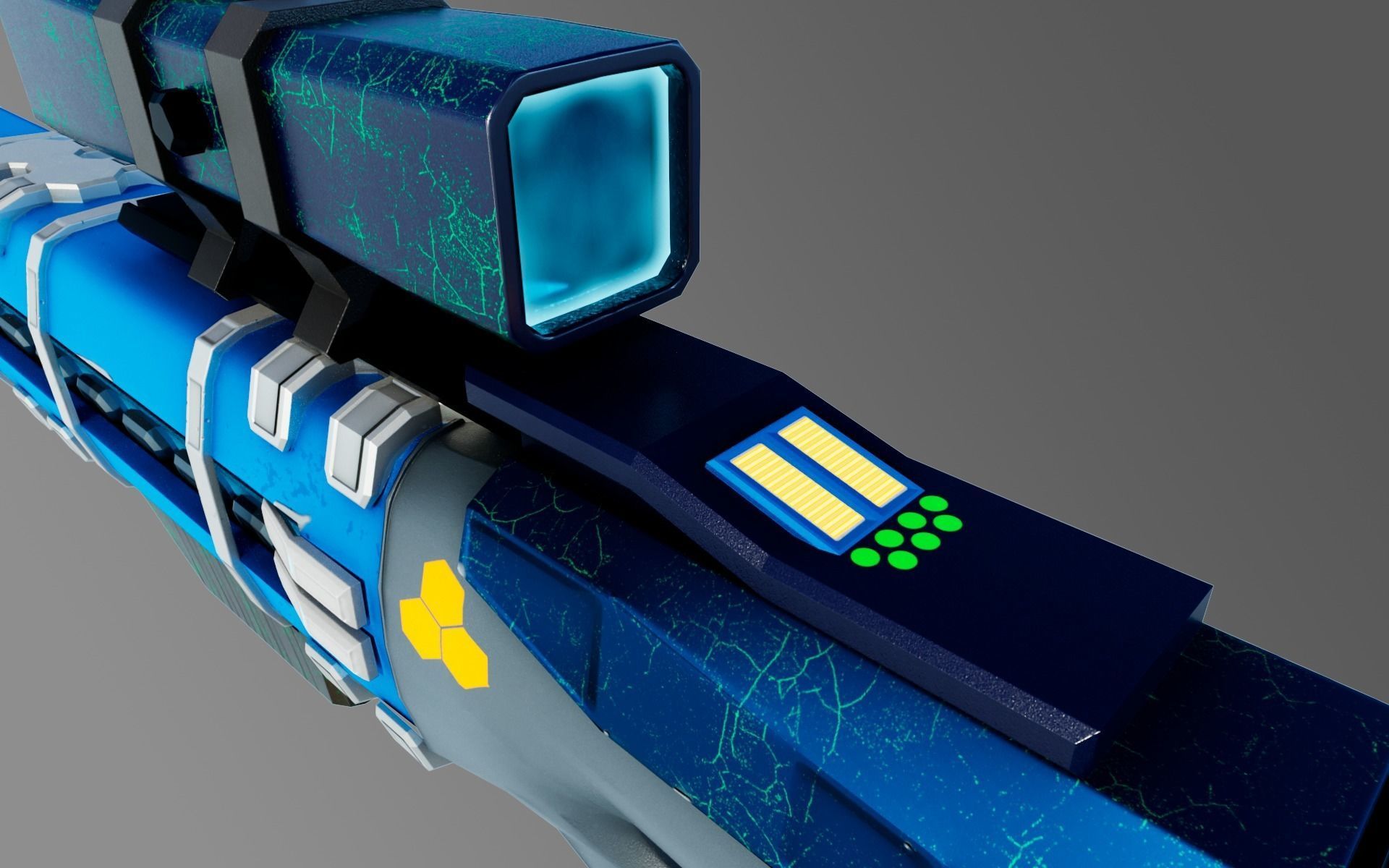 3D model Gauss magnetic gun VR / AR / low-poly | CGTrader