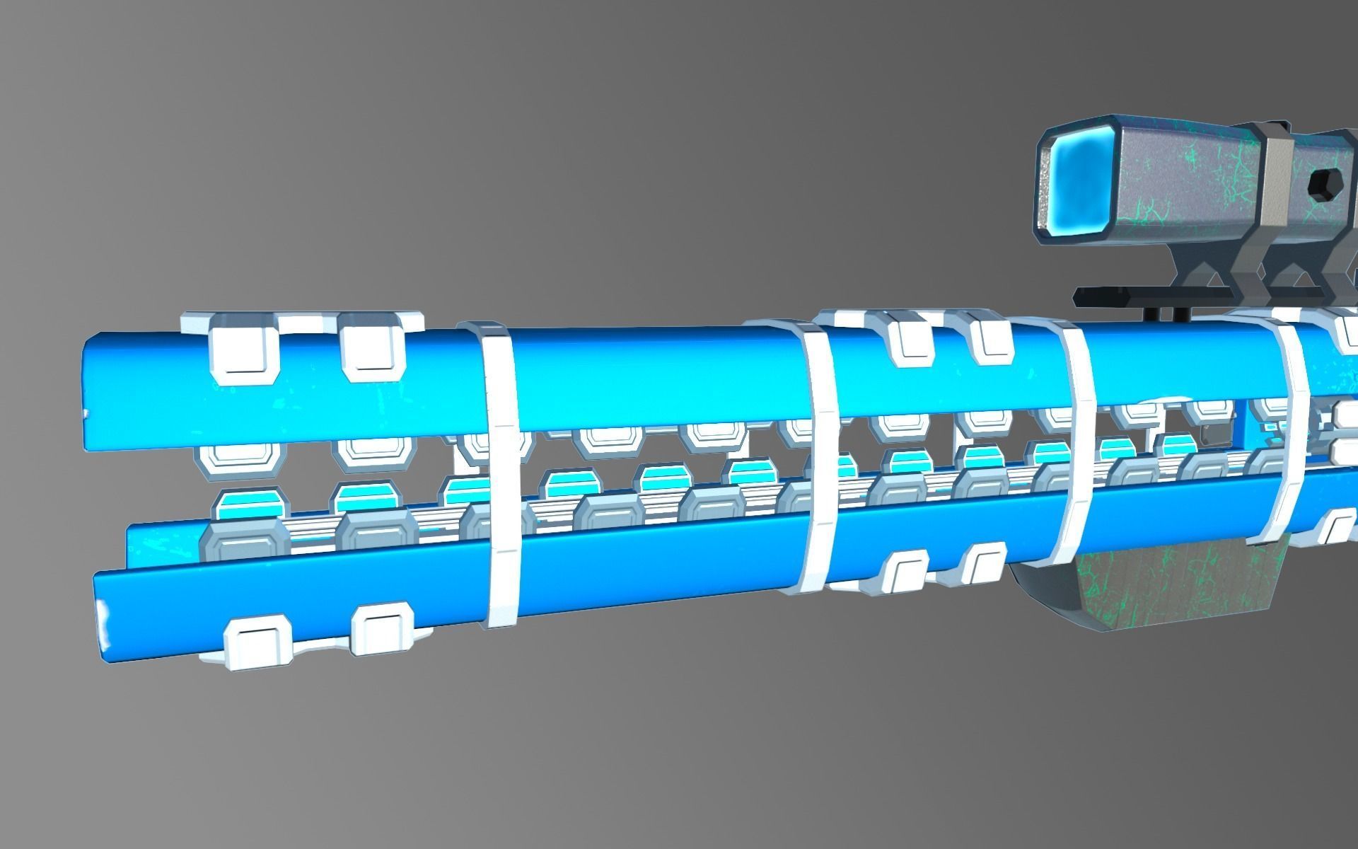 3D model Gauss magnetic gun VR / AR / low-poly | CGTrader