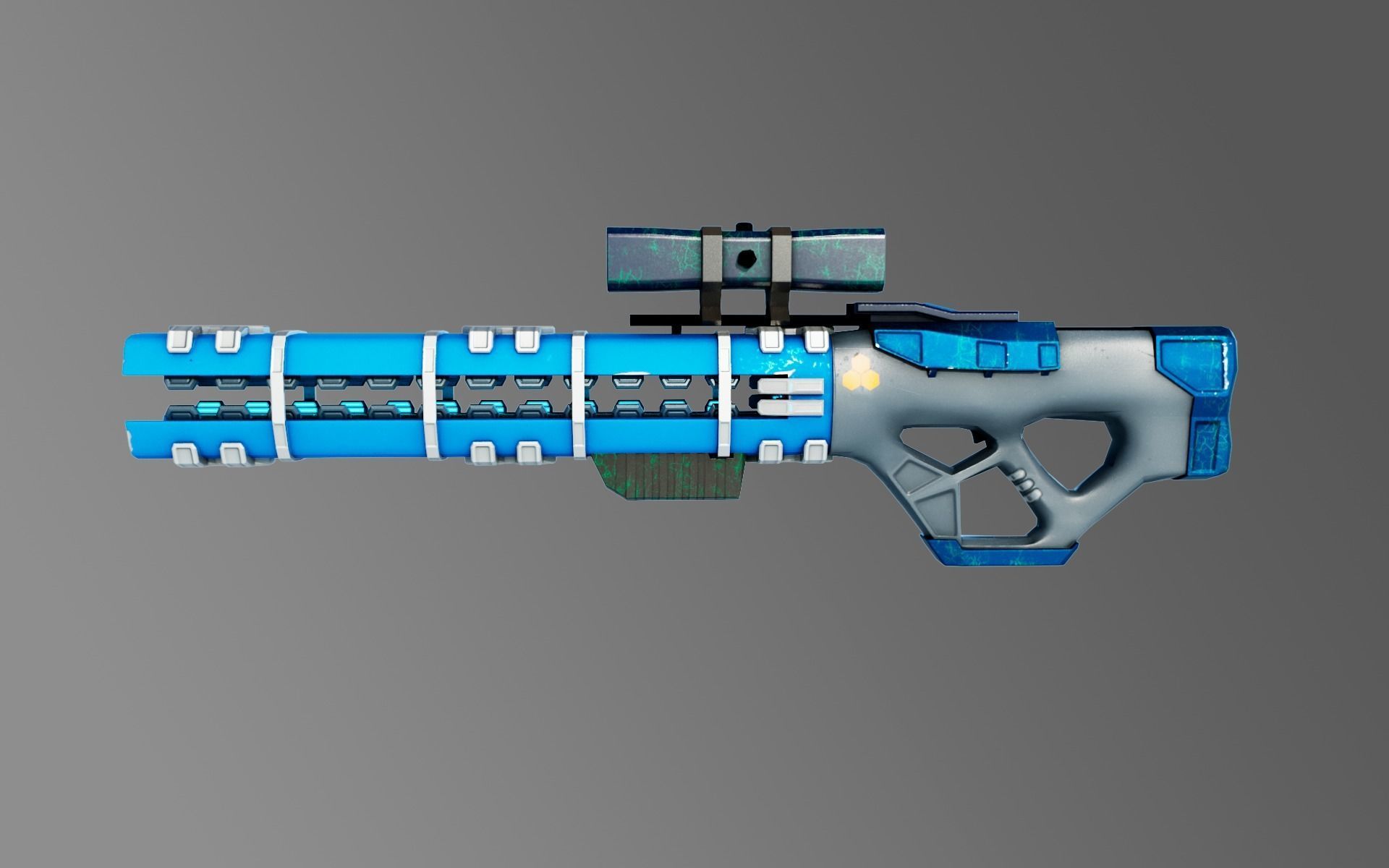 3D model Gauss magnetic gun VR / AR / low-poly | CGTrader