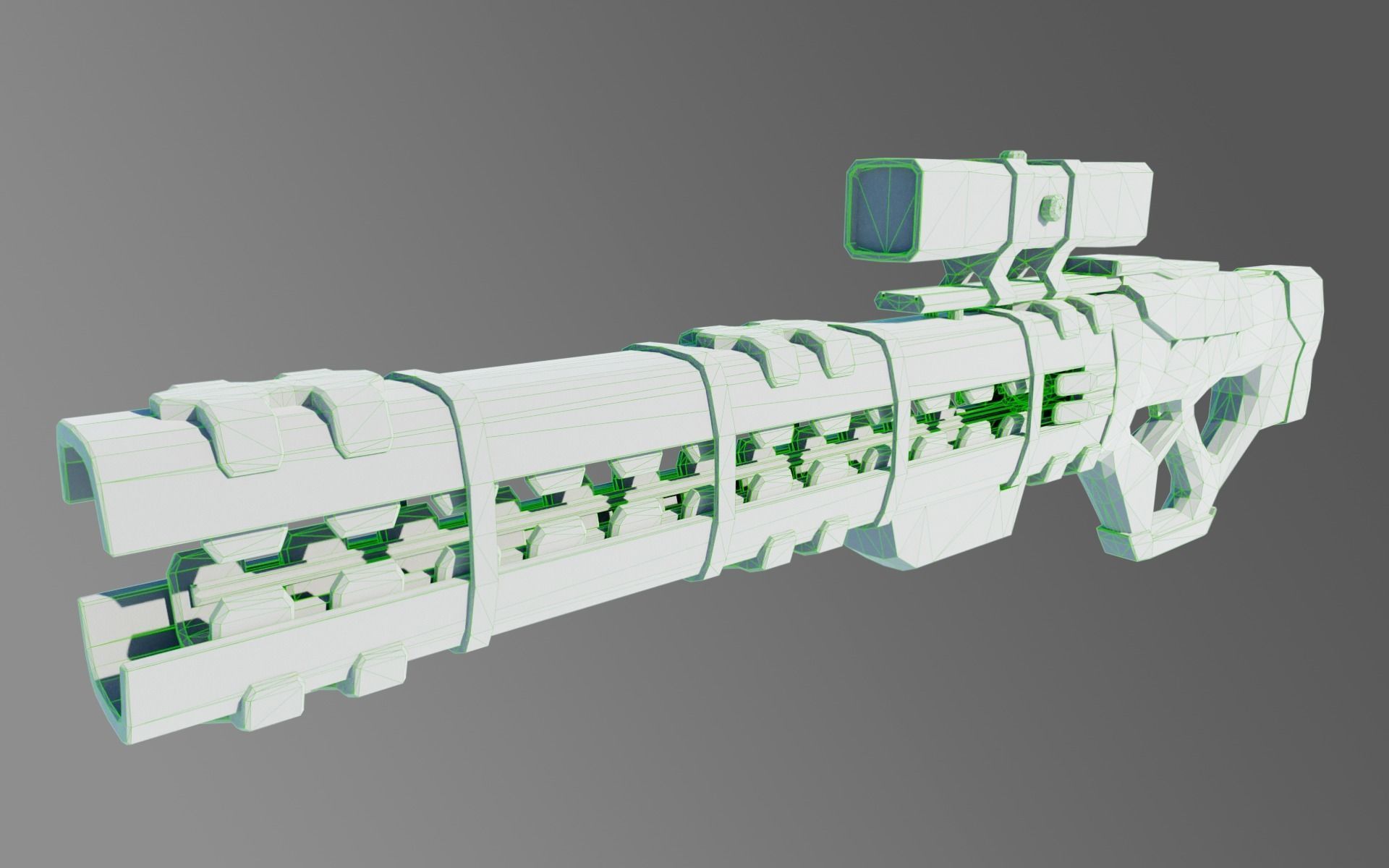 3D model Gauss magnetic gun VR / AR / low-poly | CGTrader