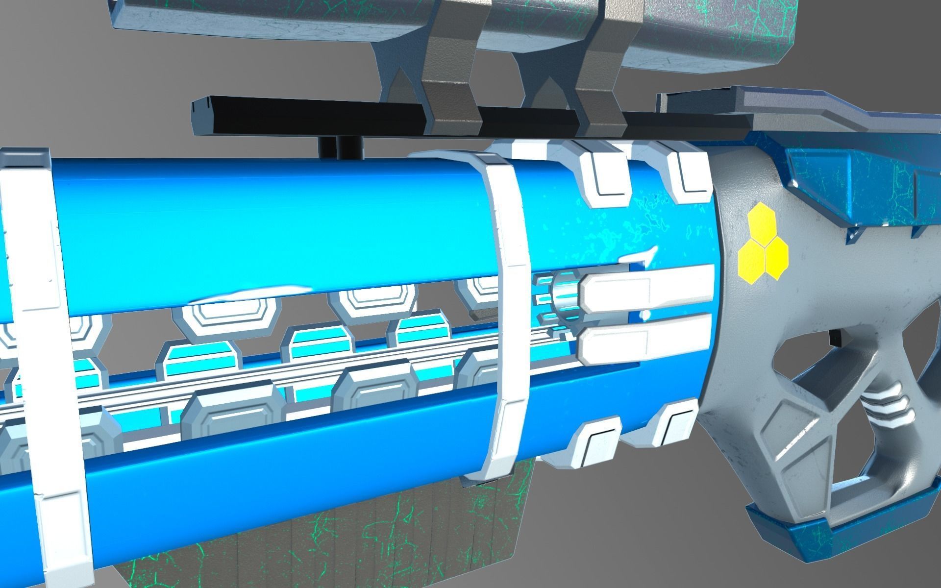 3D model Gauss magnetic gun VR / AR / low-poly | CGTrader