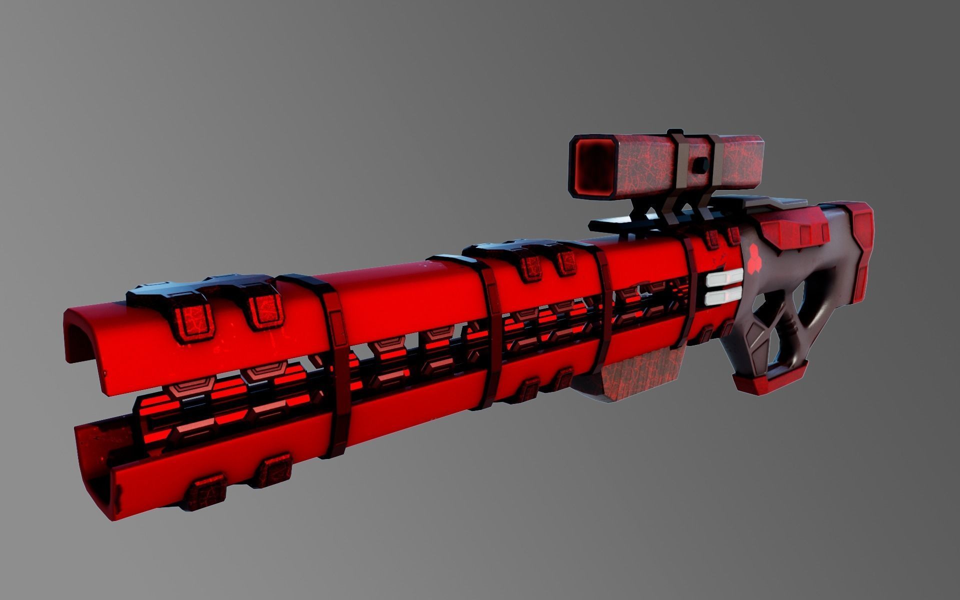 3D model Gauss magnetic gun VR / AR / low-poly | CGTrader