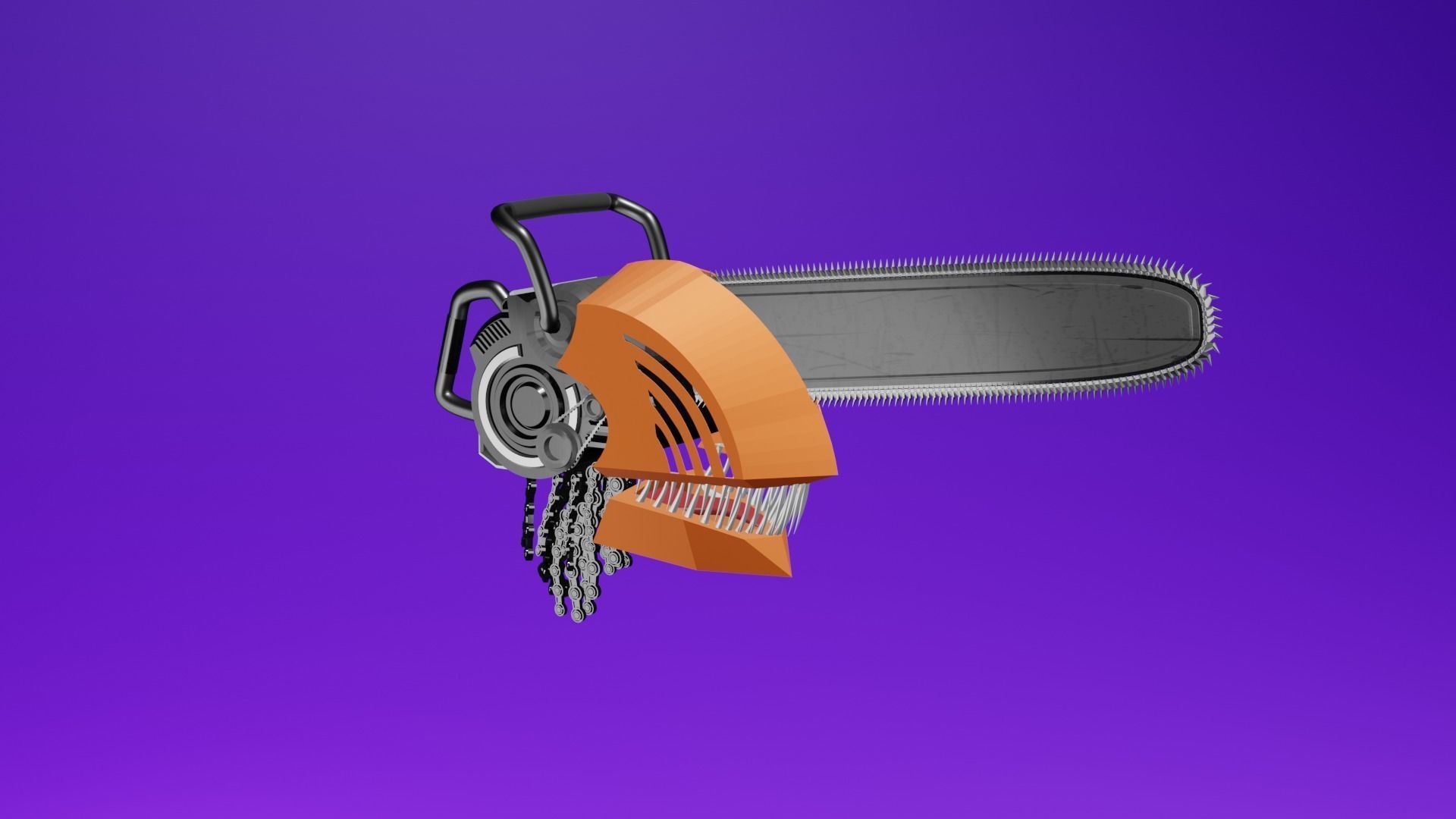 ChainSaw-Man Denji Devil Head 3D model | CGTrader