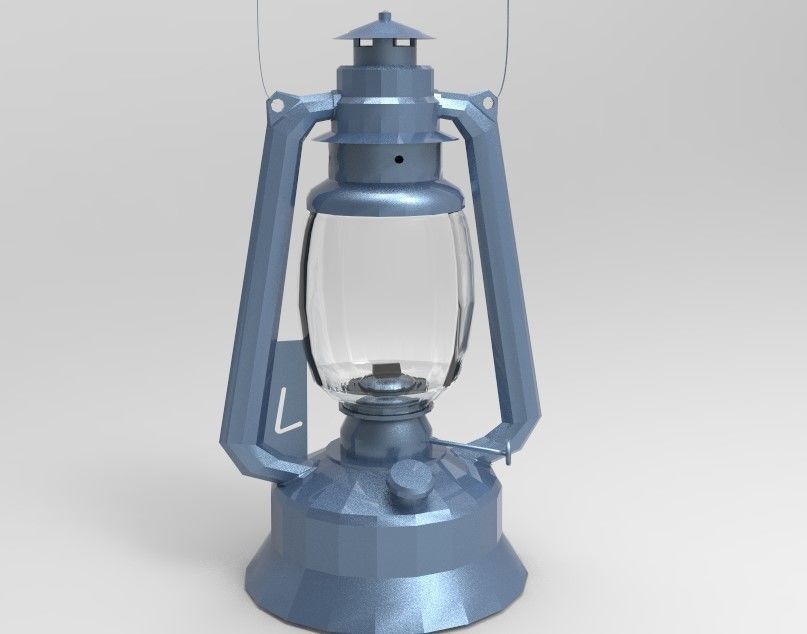 oil lamp 3D model | CGTrader