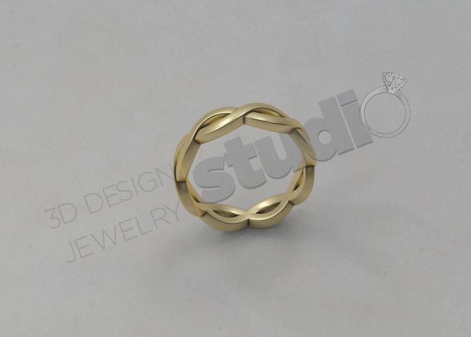 Infinity ring band 3d model 3D model 3D printable | CGTrader