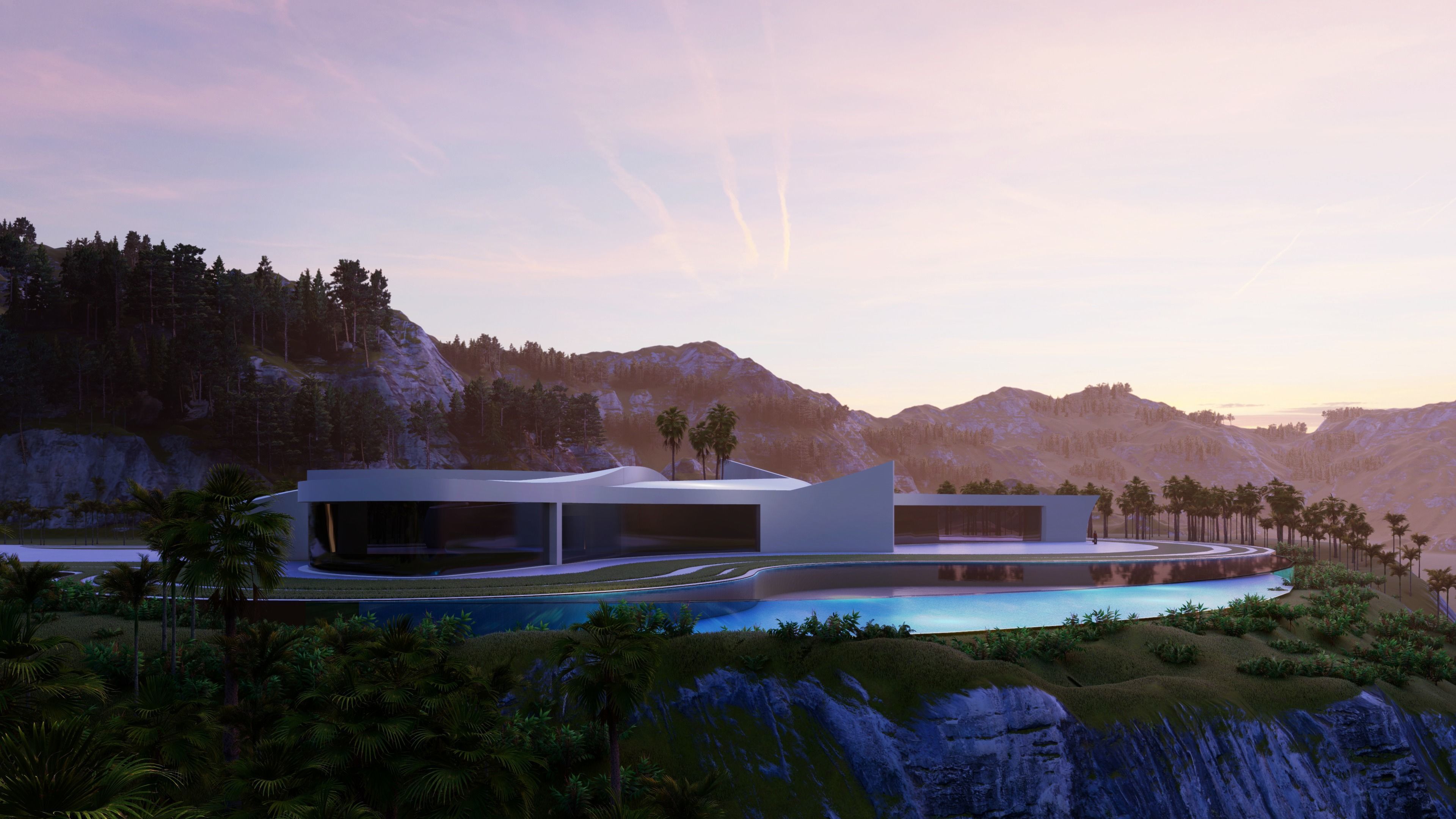 3D model Metaverse House Design Modern House Design VR / AR / low-poly ...