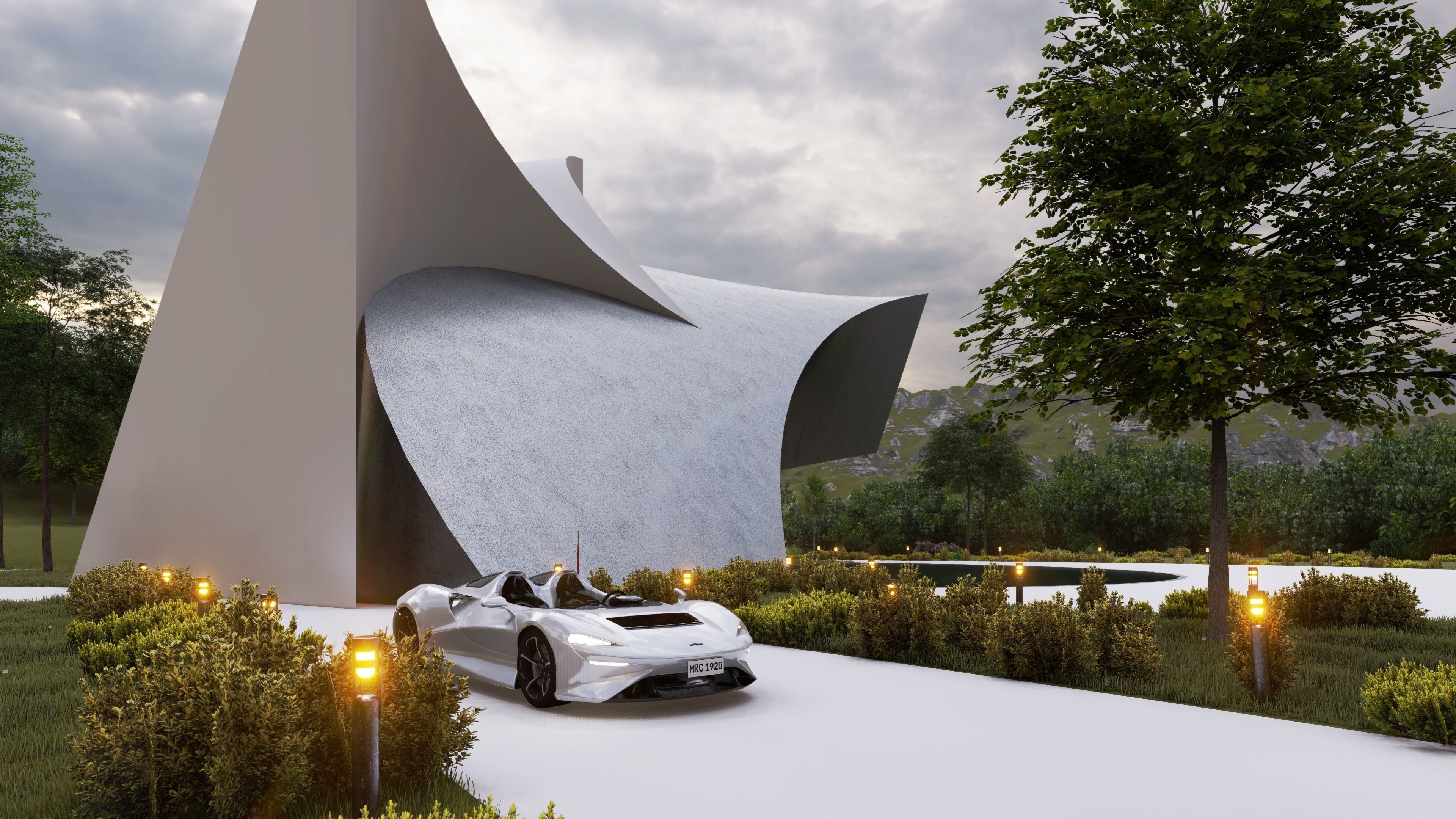 3D model Metaverse House Modern House Low Poly Futuristic House Design ...