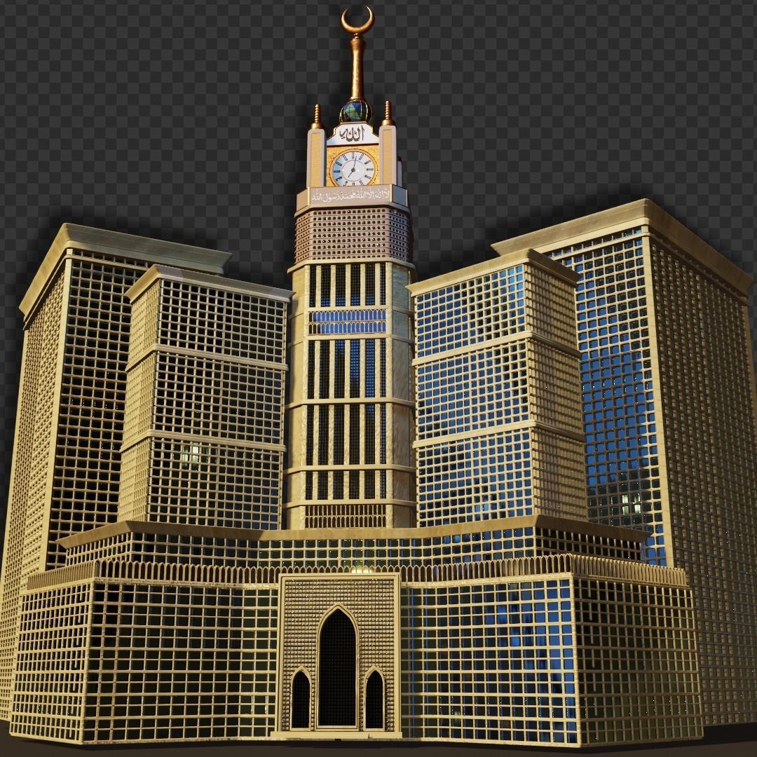 SAUDI KSA MECCA TOWER free 3D model | CGTrader