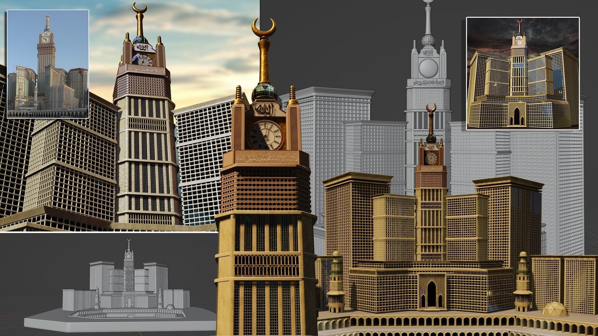 SAUDI KSA MECCA TOWER free 3D model | CGTrader