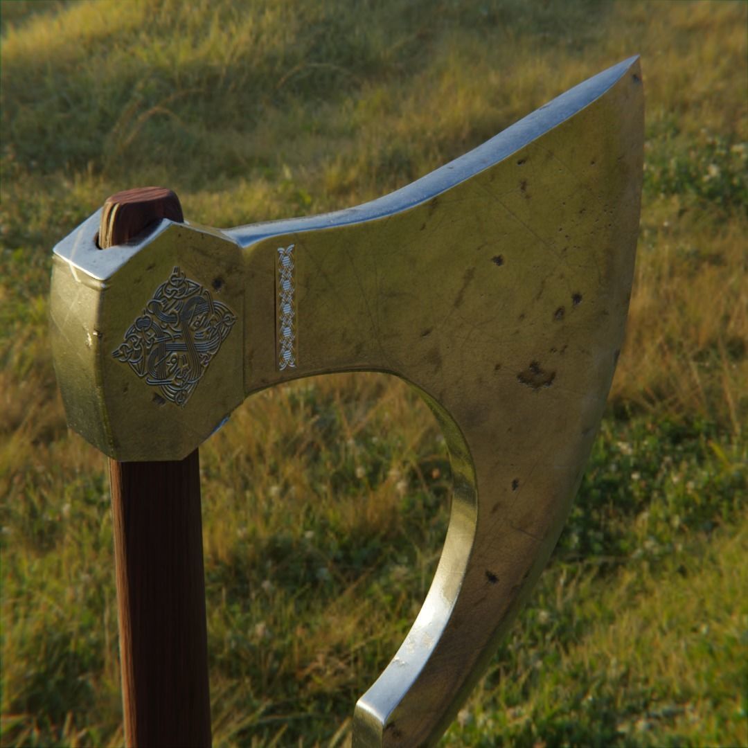 Viking Axe 3D model | CGTrader