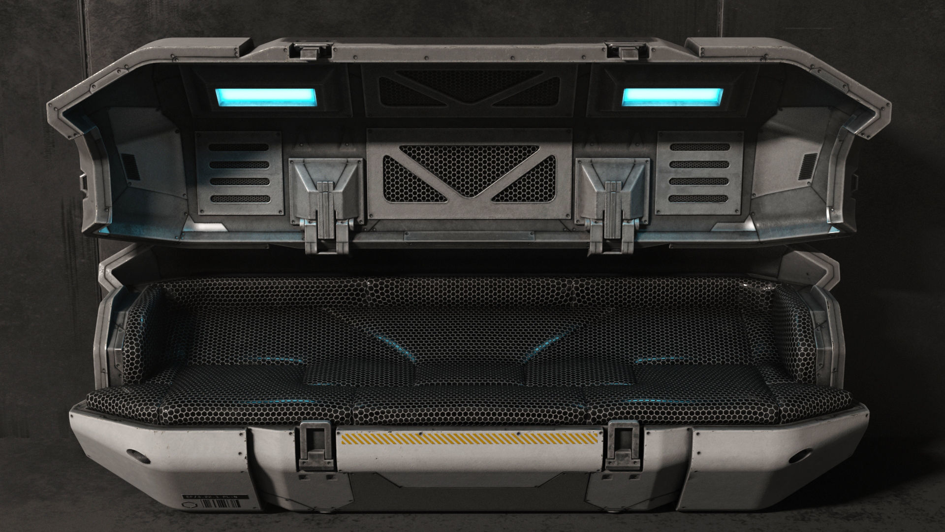 3D model Sci Fi Sleep Capsule VR / AR / low-poly | CGTrader