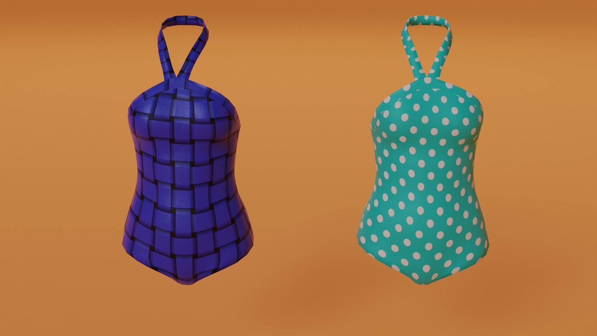 3D model Swimwear costumes pack VR / AR / low-poly | CGTrader