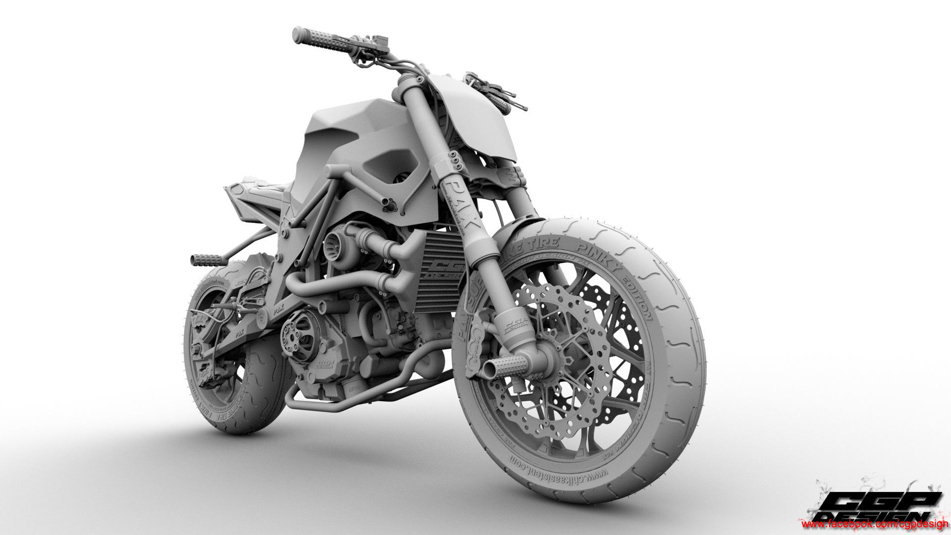 PINK RACE BIKE 3D model | CGTrader