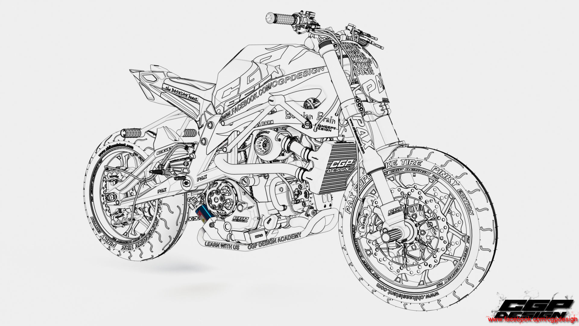 PINK RACE BIKE 3D model | CGTrader