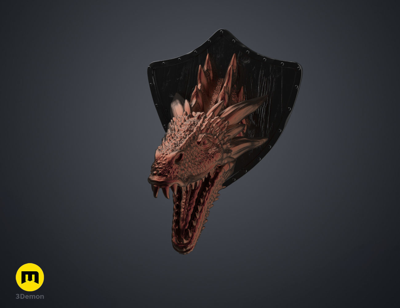 Dragon Head Wall Trophy - Game of Thrones 3D model 3D printable | CGTrader