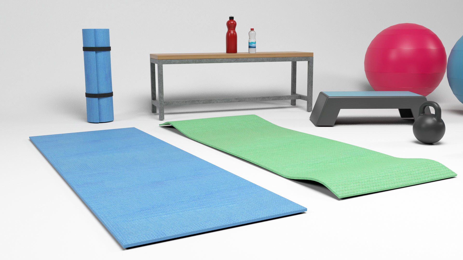 3D model Fitness Props VR / AR / low-poly | CGTrader