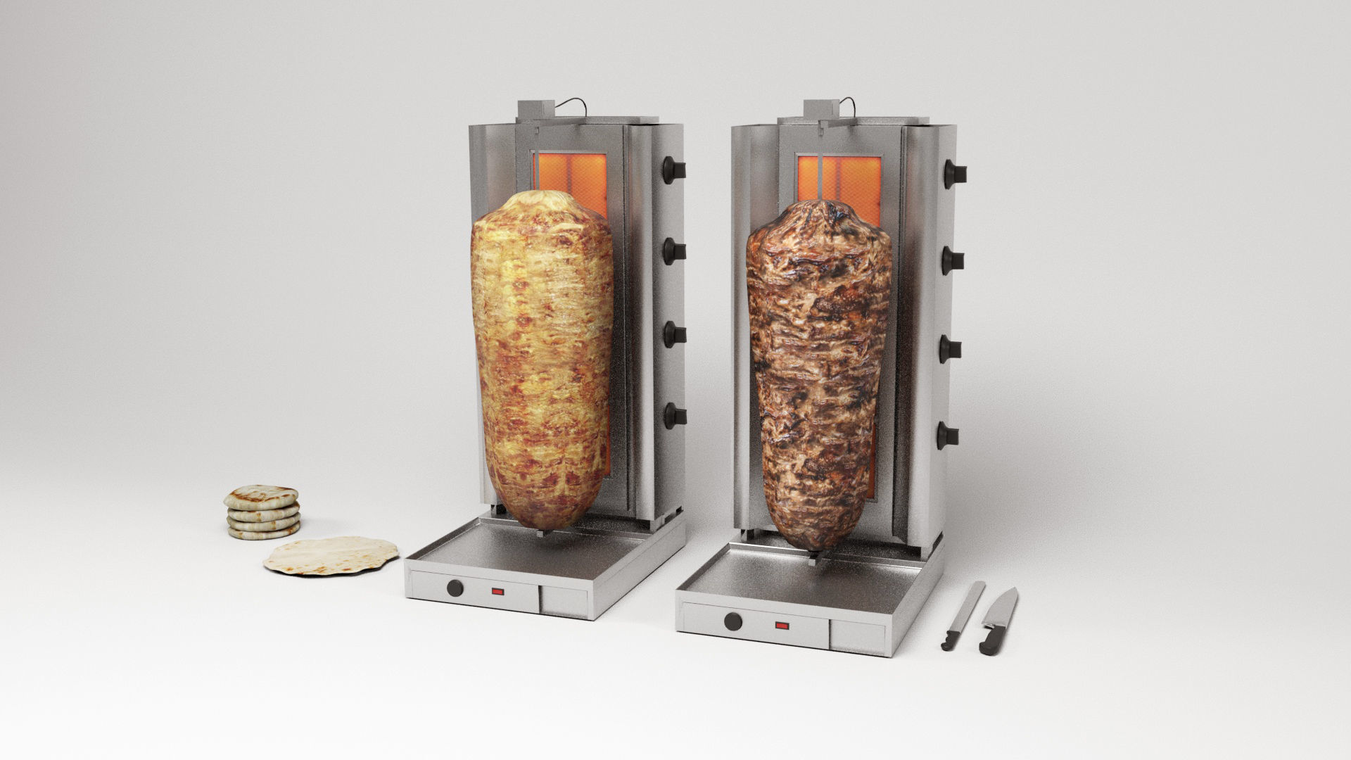 3D model Kebab Props VR / AR / low-poly | CGTrader