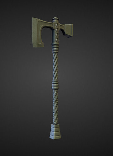 3D model AXE10 high and low poly VR / AR / low-poly | CGTrader
